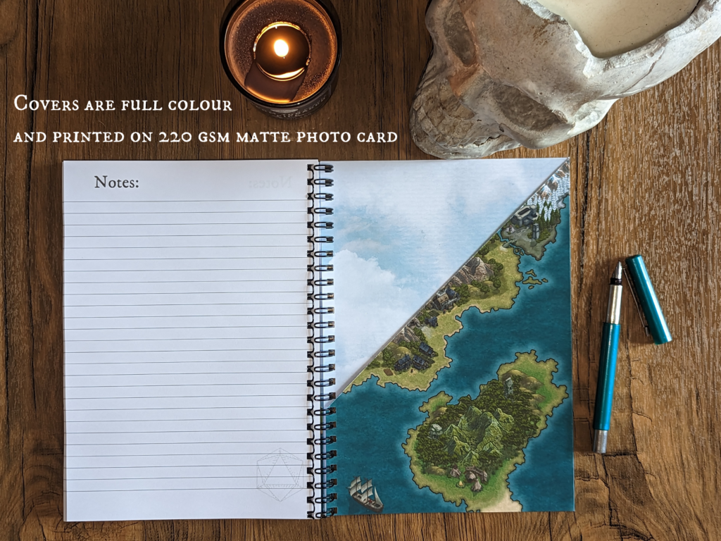 Adventure Map - Deluxe DnD Campaign Journal - Crit Happens Dice